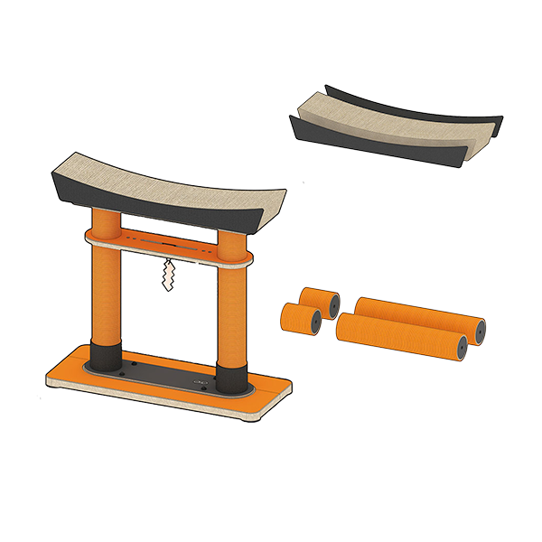 Torii Cat Scratcher Replacement Set | Torii Style for Cats – ArkPet