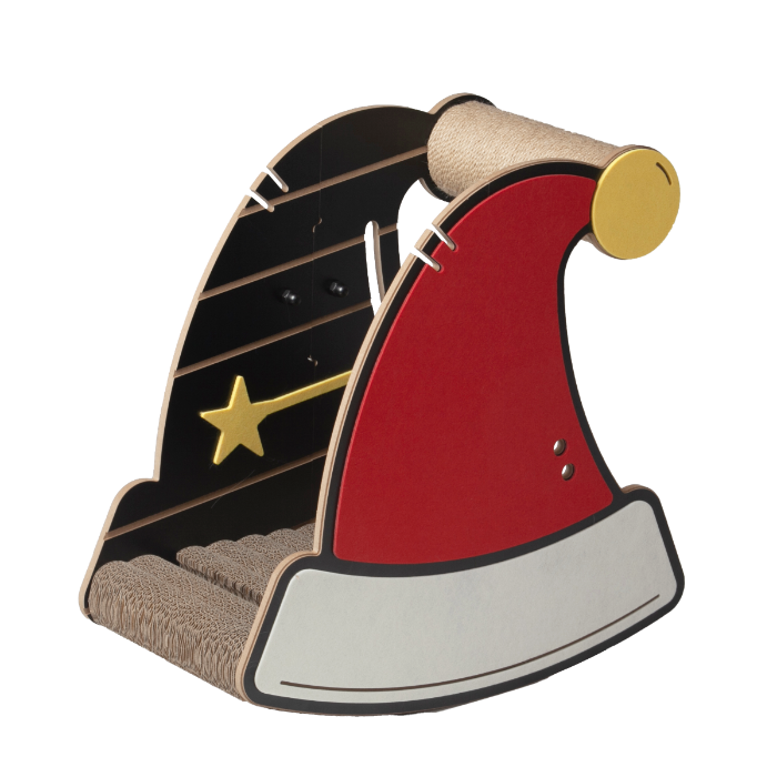 Santa Hat Sisal Scratcher | Festive Scratcher for Christmas – ArkPet